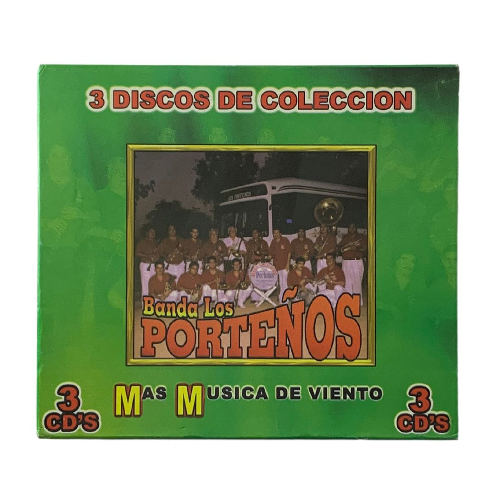 Cd Triple de Banda Los Porteños Mas Musica De Viento Vol. 1 – Titan Records